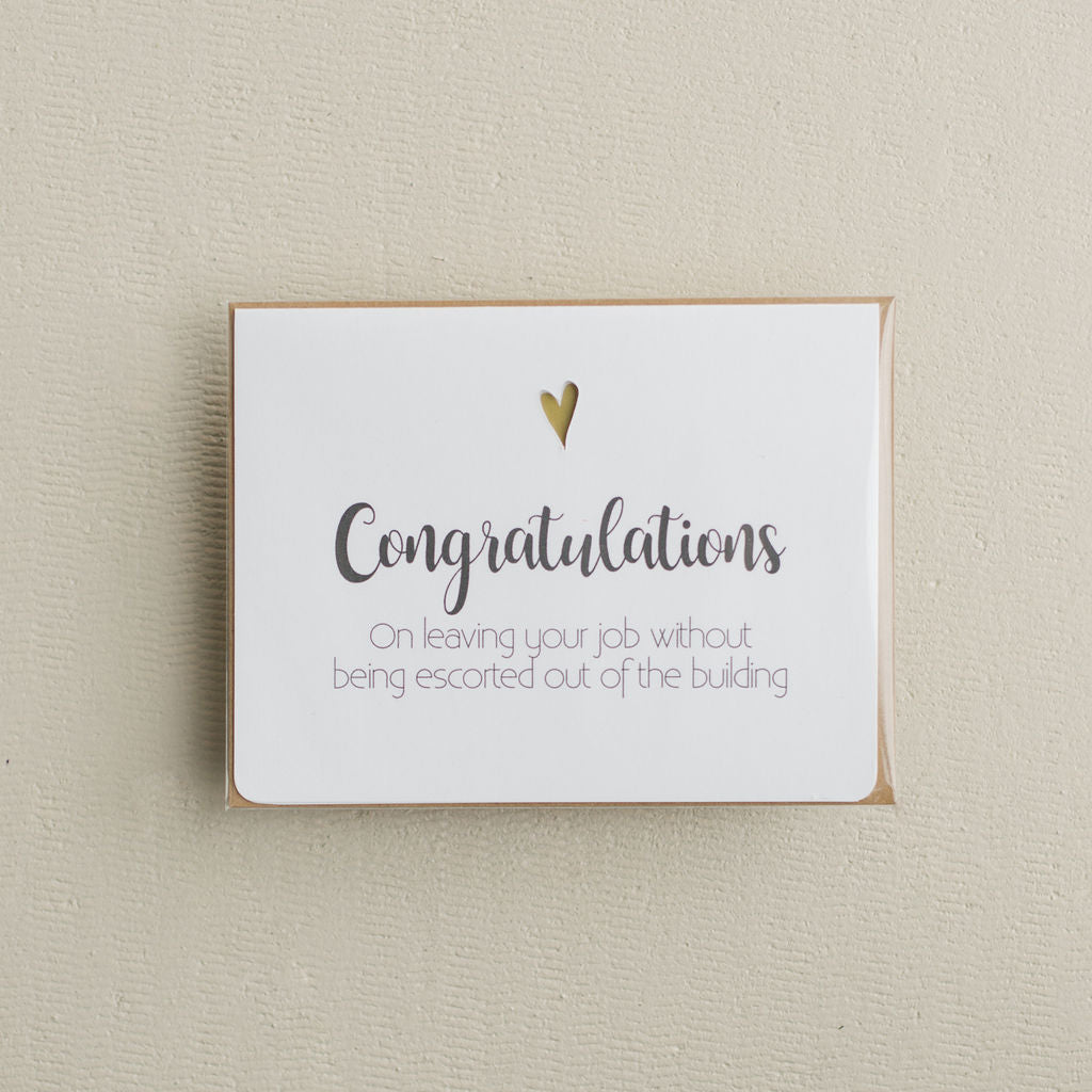 Congrats on Leaving Your Job Card – Rikki Marcone Floral & Event Design